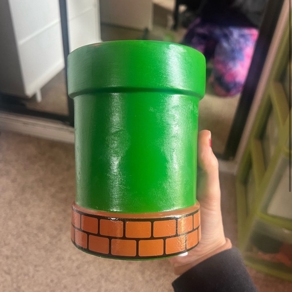 Nintendo | Accents | Super Mario Warp Pipe Pen And Plant Pot | Poshmark